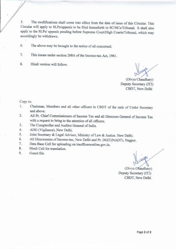 CBDT Circular 9/2024 dated 17th September, 2024 : Further Enhancement ...