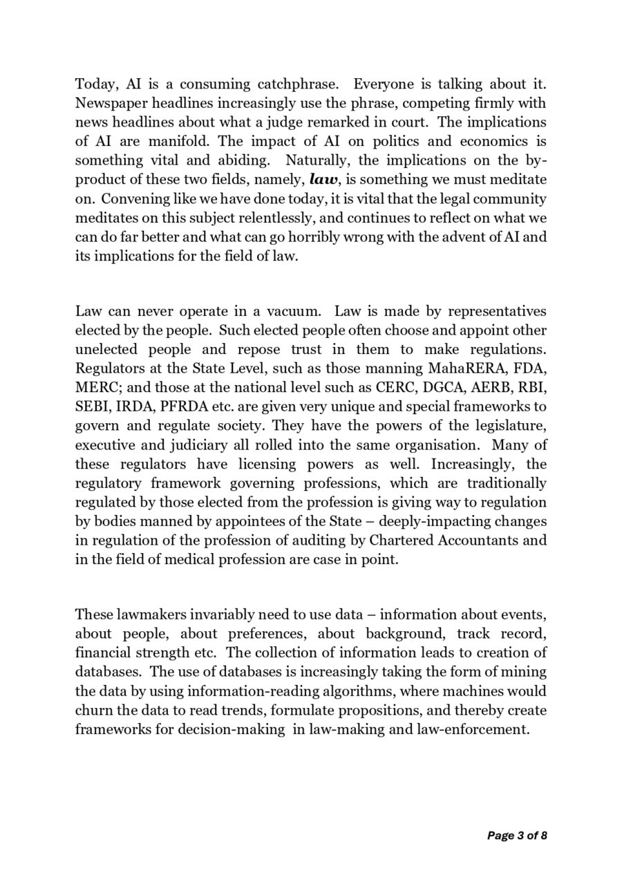 Hon’ble Shri Justice Somasekhar Sundaresan, Additional Judge of the Bombay High Court, delivered ...